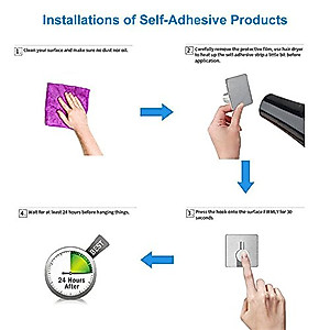 FrontTech Adhesive Hooks Heavy Duty Wall Hooks Waterproof Stainless Steel Hooks for Hanging Coat, Hat,Towel Robe Hook Rack Wall Mount- Bathroom and Bedroom 4-Packs