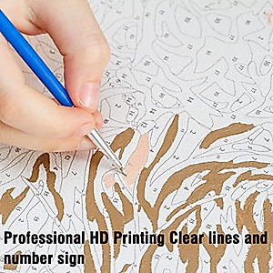 Similane Paint by Number for Adults Painting Perfect for Adult Paint by Numbers Kits On Canvas Home Wall Decor Gift No Frame (Flamingo-16x20 in)