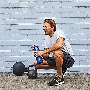 Takeya Actives Insulated Stainless Steel Water Bottle with Spout Lid, 40 Ounce, Cobalt