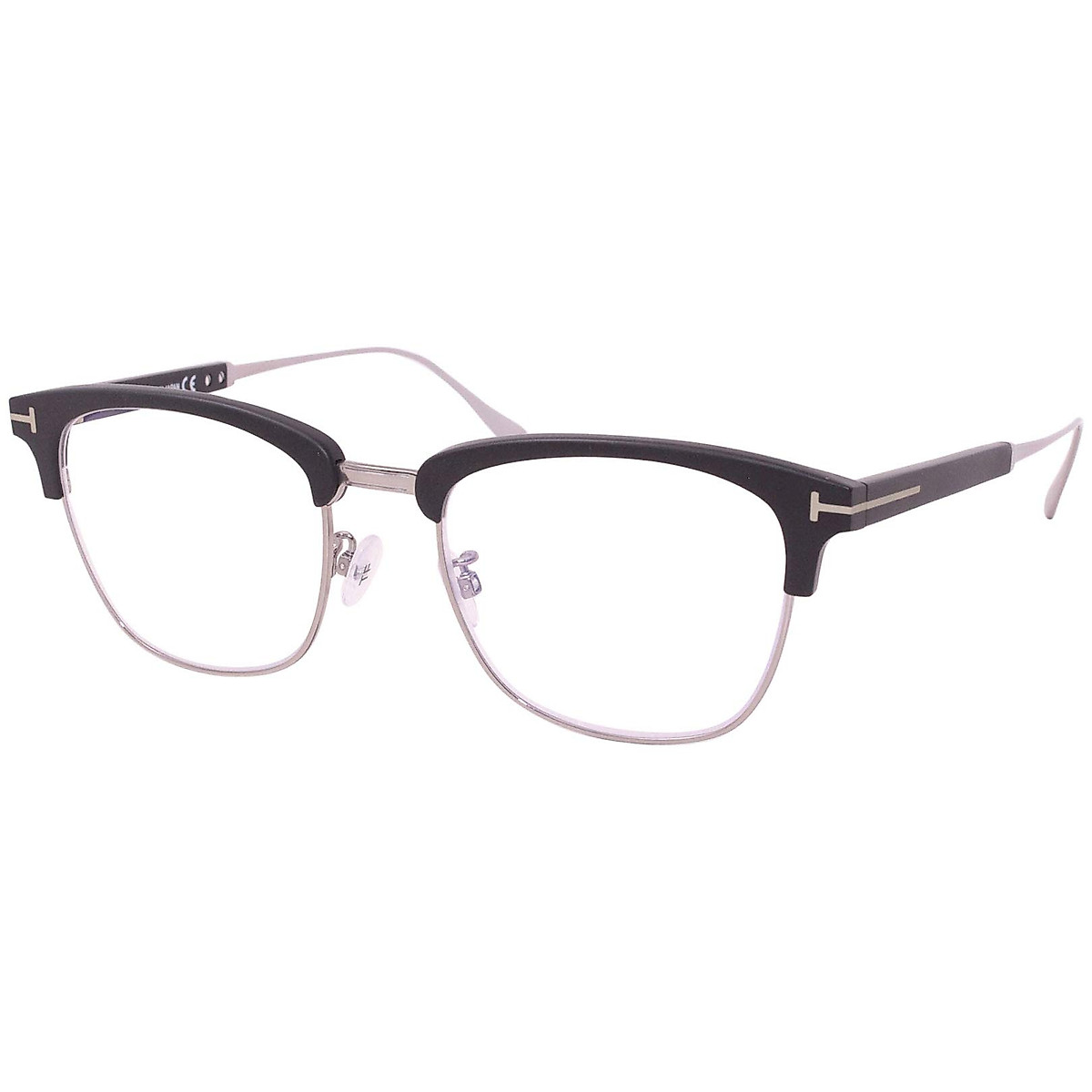 Eyeglasses Tom Ford FT 5590 -F-B 002 Matte Black, Shiny Dark Ruthenium/Blue Blo