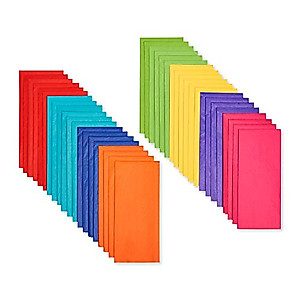 American Greetings Bold Colored Tissue Paper for Birthdays, Easter, Mother's Day, Father's Day, Graduation, and All Occasions (40-Sheets)
