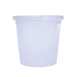 Plastic Food Storage Container Set (48 SET, 24 OZ) - Microwave and Dishwasher Safe - BPA Free