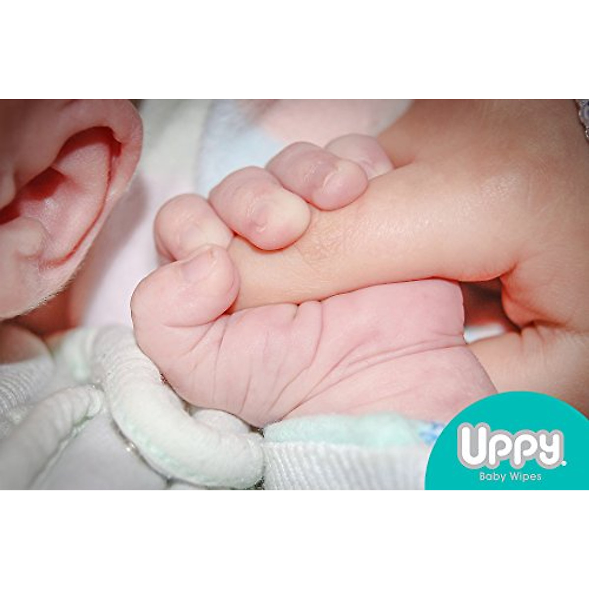 UPPY Sensitive Baby Wipes – Ideal for Diaper Bag and Traveling. Made With Purified Water. Pleasant Shea Butter Scent. Soft Cloth. Hypoallergenic. Fresh and Clean. Disp Pk 72 ct.
