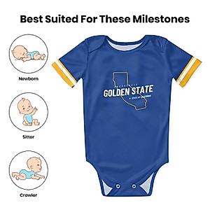 Ofxxu Basketball City Baby Clothes,Custom Basketball Baby apparel,Personalized Name Number Birthday Gifts for Newborn & Infant 3M-2T