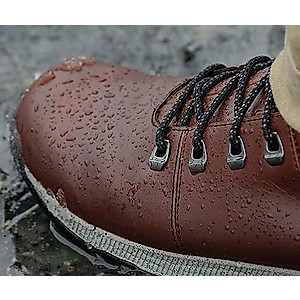 VIKTOS Men's Full-Grain Leather Mid-Height Breathable Actual Waterproof Boots, Gunstock, 9