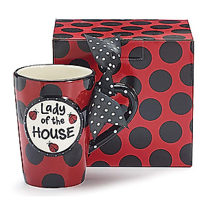 "Lady Of the House" Ladybug 13 ounce Coffee Mug Adorable Gift