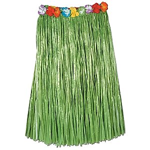 Beistle Adult Artificial Green Grass Hula Skirt