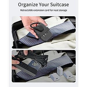 Travel Power Strip with USB C Port, NTONPOWER Small Power Strip with Flat Plug,Multi Plug Travel Extension Cord Portable Power Strip with 2 Outlets 3 USB (1 USB C), for Cruise Travel Home Essentials