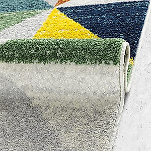 Antep Rugs Geometric 5x7 Modern Indoor Area Rug Siesta (Multi, 5'3" x 7')