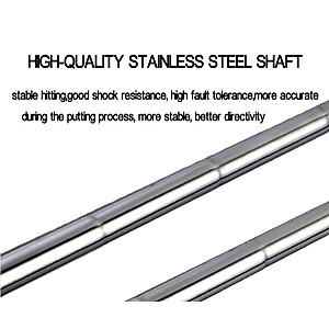 Two Way Junior Golf Putter Stainless Steel Kids Putter Both Left and Right Handed Easily Use for Kids Ages 6-8(Gold Head+Blue Grip,27 inch,Age 6-8)