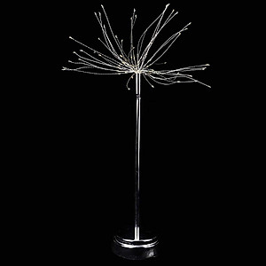 Romantic Valentine's Day Plastic Material Fireworks Lights, LED Light Decor, High Brightness Warm White Energy Saving for Garden Corporate Parties Wedding Decoration Home Courtyard(White Light)