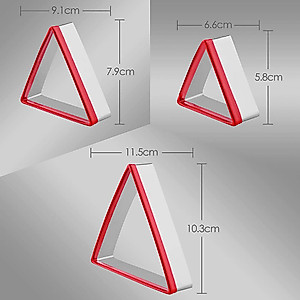 FASAKA 3-Piece Triangle Cookie Cutters Set 2.5” -3.5” – 4.5” Heavy Duty Baking Pastry Set for Decorating Cup Cake and Making the Pies