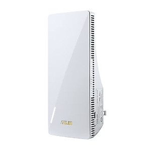 ASUS RP-AX58 AX3000 Dual Band WiFi 6 (802.11ax) Range Extender, AiMesh Extender for Seamless mesh WiFi; Works with Any WiFi Router (White)
