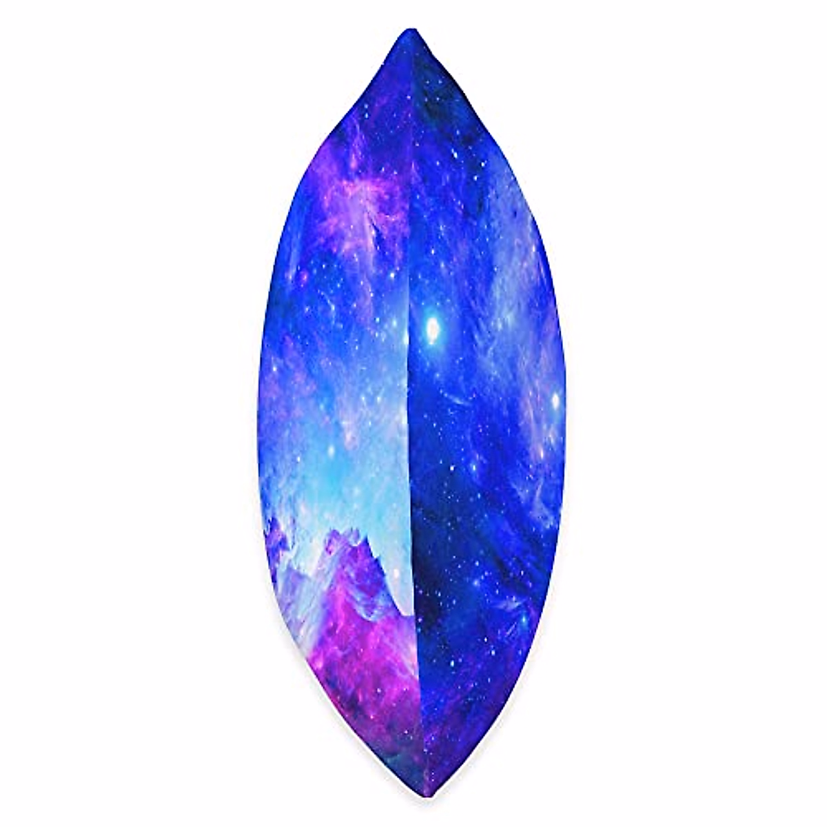 marabonsDesignsWithGalaxy Galaxy Nebula Space Universe Stars Cosmos Purple Blue Throw Pillow, 18x18, Multicolor