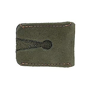 Hide & Drink, Leather Double Edge Safety Razor Head Protective Sheath, Shaving Travel Cover Handmade (Peat Moss)