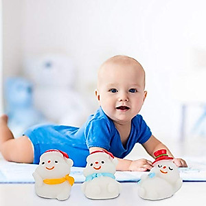 BESTOYARD 12pcs Christmas Miniatures Snowman Fairy Garden Ornaments Resin Crafts DIY Snow Globe Figurines Landscape Decorations Dollhouse Decor