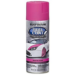 Rust-Oleum Peel Coat Custom Shop Peelable Coating, Matte Pink, 11 oz.