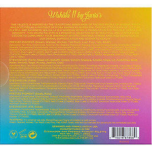 Juvia's Place Palette Wahala 2 - Ice Cold, Periwinkle, Cobalt Blue, Aquamarine, Orange, Pink Palette, 30 Shades, Professional Eye Makeup, Pigmented Palette for Eye Color & Shine