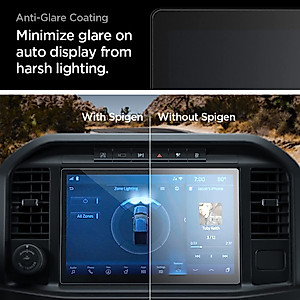 Spigen Tempered Glass Screen Protector [GlasTR Slim] designed for Ford F-150 Lightning(2022/2023/2024), Ford F-150(2021/2022/2023/2024) 12 inch Dashboard Touchscreen - Matte/Anti Fingerprint