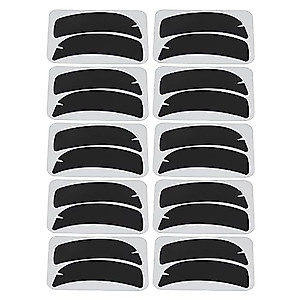 Eyelash Extension Patches, Notch Eyelash Extension Under Eye Gel Pads 10 Pairs Soft for Salon (Black)