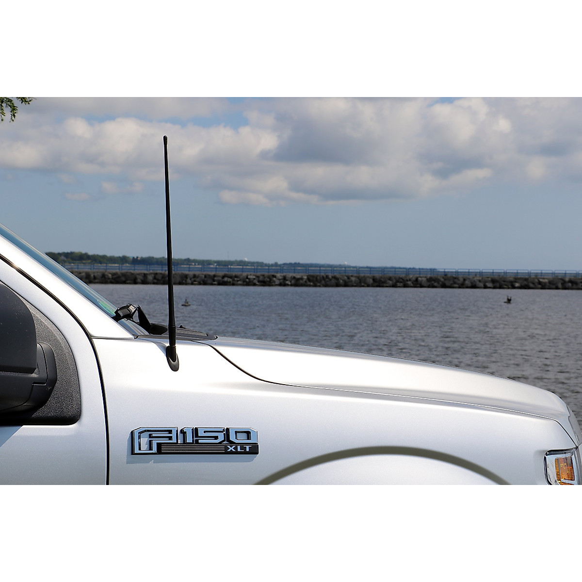 Votex Black Short Rubber 17 Inch Universal Antenna Kit - Easy Setup, Flexible & Durable Fits Cars, Trucks, SUVs