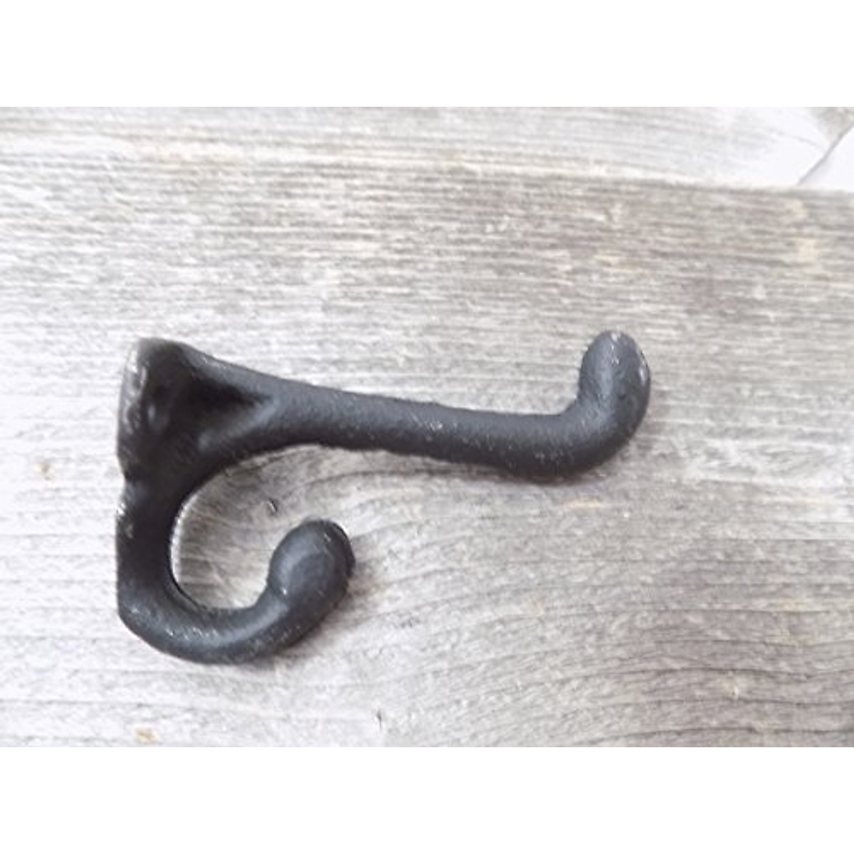 Midwest Craft House 10 Cast Iron Black School Hat Coat Rack Hall Tree Hooks 3 1/4"