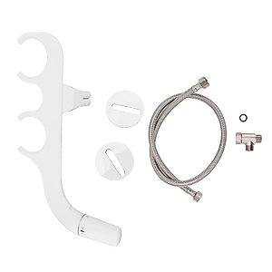 ULTRA SLIM DUAL NOZZLE SELF CLEANING BIDET TOILET SEAT ATTACHMENT FOR FEMININE BUTT WASH TEENAGERS