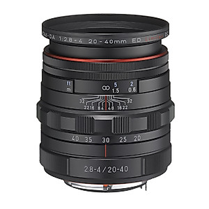 Pentax HD DA 20-40mm F2.8 - 4 Limited DC WR Wide Zoom Lens for Q Mount - Black
