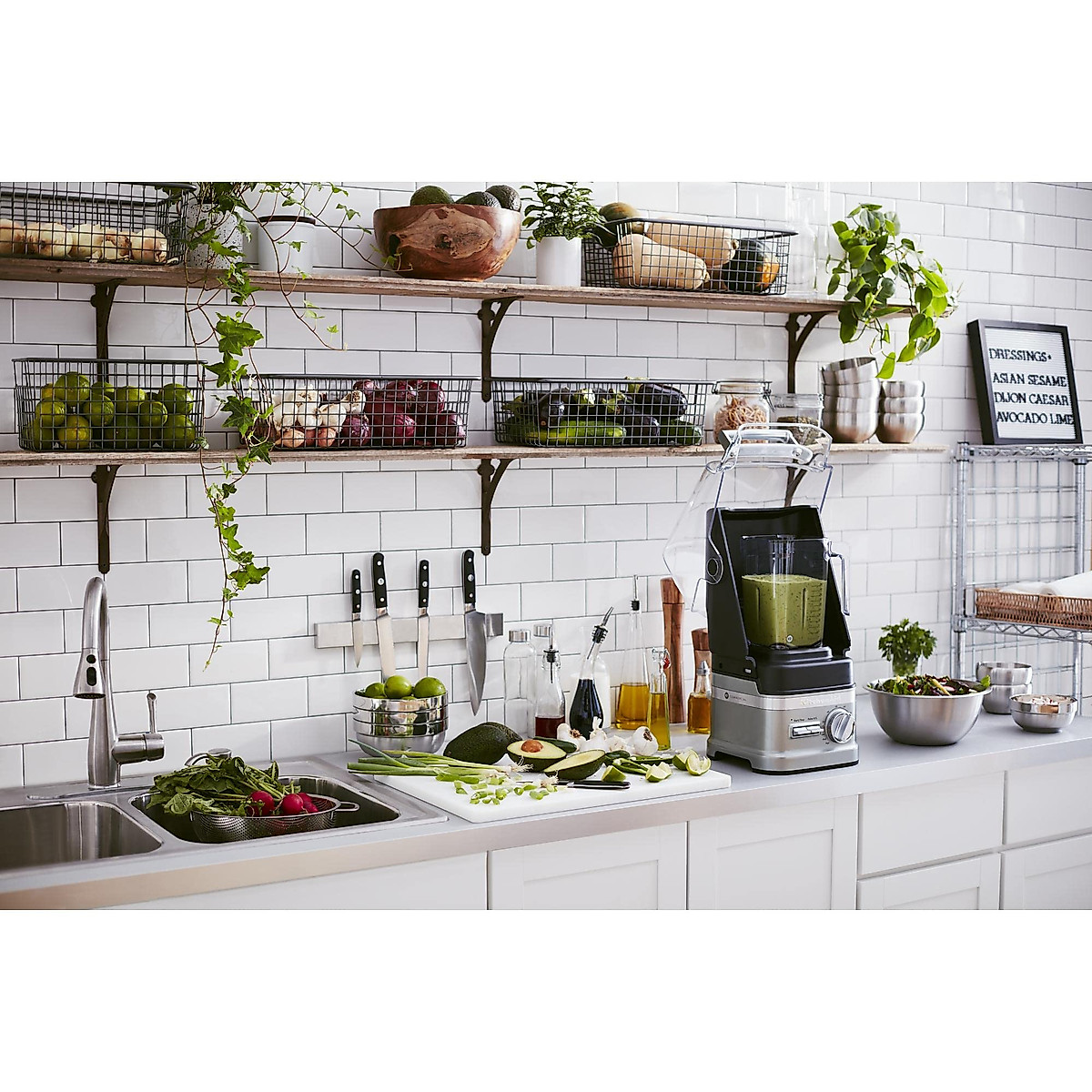 KitchenAid KSBC1B2CU NSF Enclosure Commercial Blender, 60 oz, Contour Silver