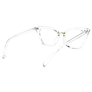 Zeelool Cat Eye Glasses Frame for Women Clear Lens Chandrika ZOP01899-02 Crystal