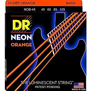 DR Strings HI-DEF NEON Bass Guitar Strings (NOB-45)