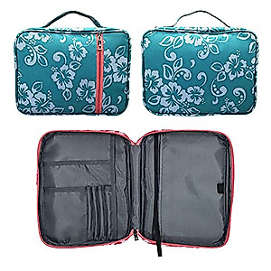 Bible Storage Bag, Bible Cover Case Carrier Carrying Bag Book Protector Pouch, Floral Pattern Flower Print Scripture Carrying Case Journaling Storage Organizer for Boys Kids Toddler