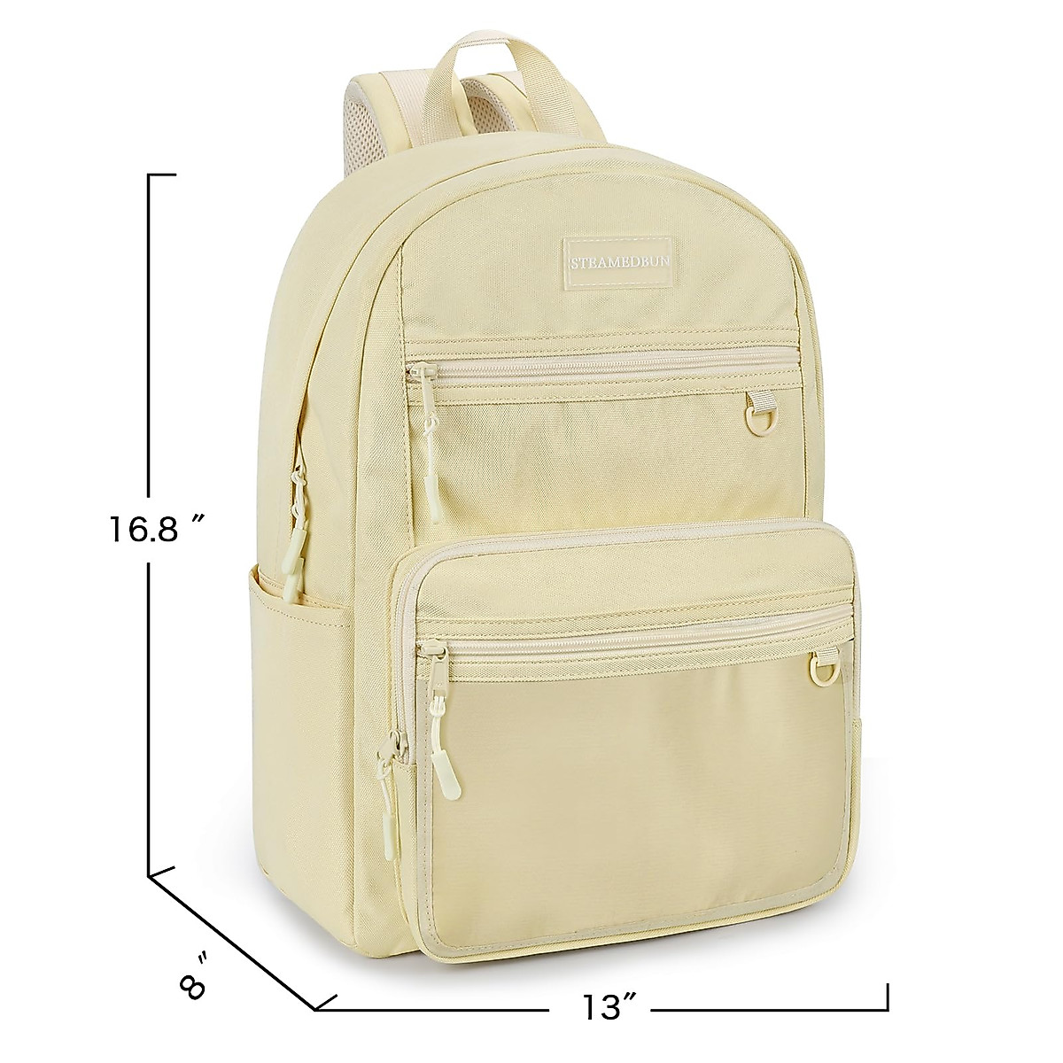 STEAMEDBUN Aesthetic Backpack for Teen Girls, Kawaii Backpack for School, Cute Ita Backpack with Insert(beign)