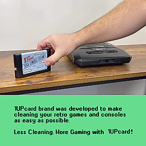 1UPcard Video Game Console Cleaner Compatible With SEGA Genesis/Mega Drive