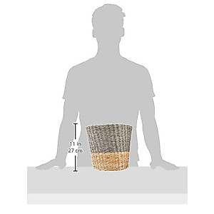 Household Essentials ML-6620 Cattail and Paper Waste Basket, Two, 2 Tone