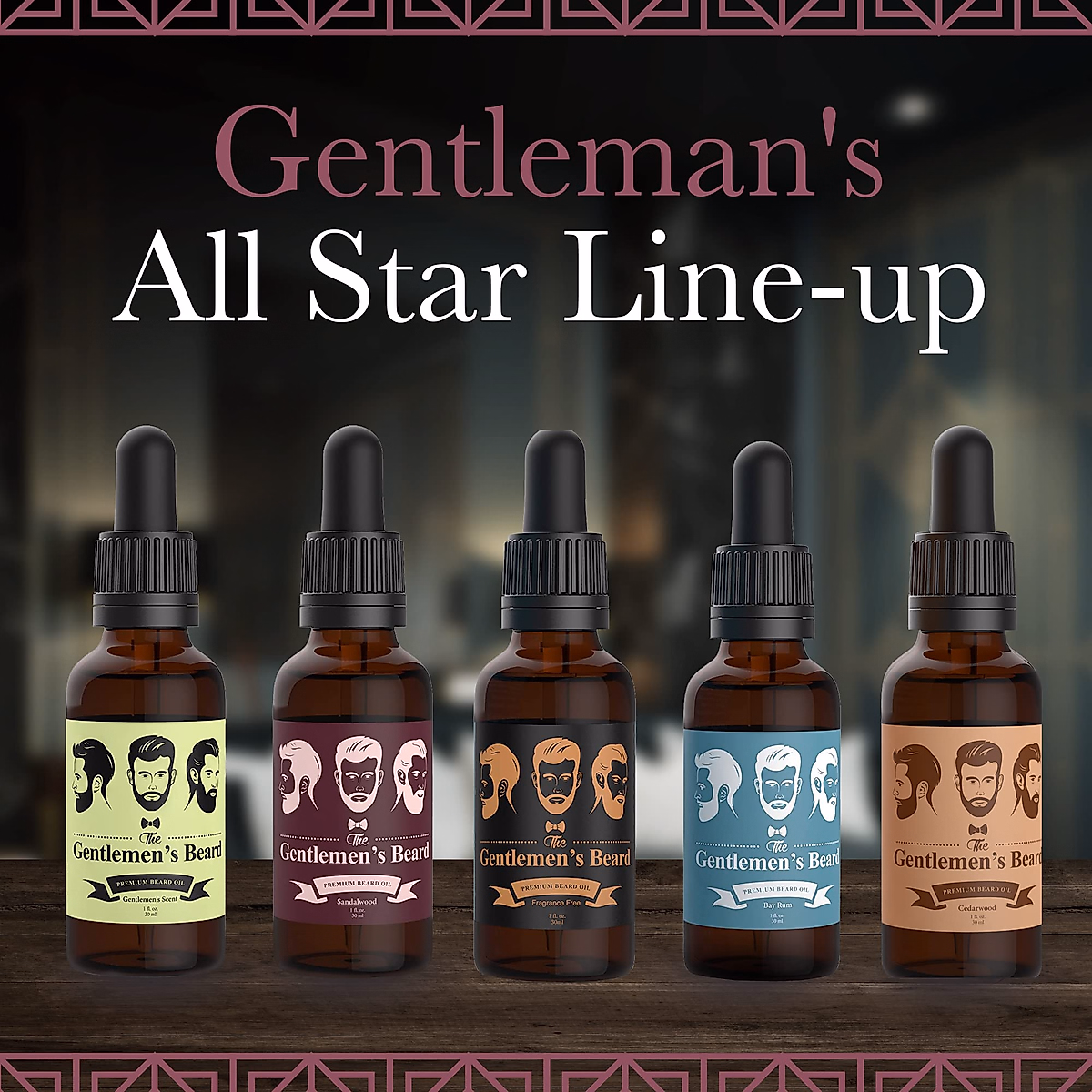 The Gentlemen's Beard Oil - Sandalwood - Conditioner Softener - All Natural - Softens, Strengthens and Promotes Beard & Mustache Growth - Leave In Conditioner