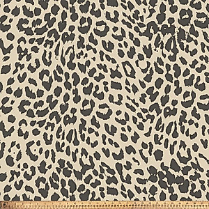 DAVID TEXTILES Leopard Chic Anti-Pill Premium No-Sew Throw Fleece Fabric Kit (50x60), Multi