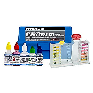 Poolmaster Water Chemistry Case (22270) Premiere Collection 5-Way Swimming Pool & Spa Test Kit, Small, Neutral