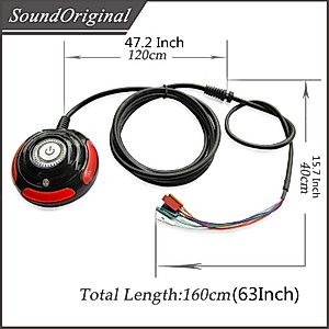 SoundOriginal Refit Desktop Computer Case Motherboard Power Supply Reset HDD Button Switch (63inch 160cm)