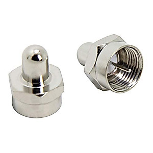 RFAdapter Coax Cap Cover, 75 Ohm Terminator, 10-Pack, Coax Terminator Caps for Ports on Splitter, AMP, Coaxial Cable, TV Antenna, Wall Plates, Booster