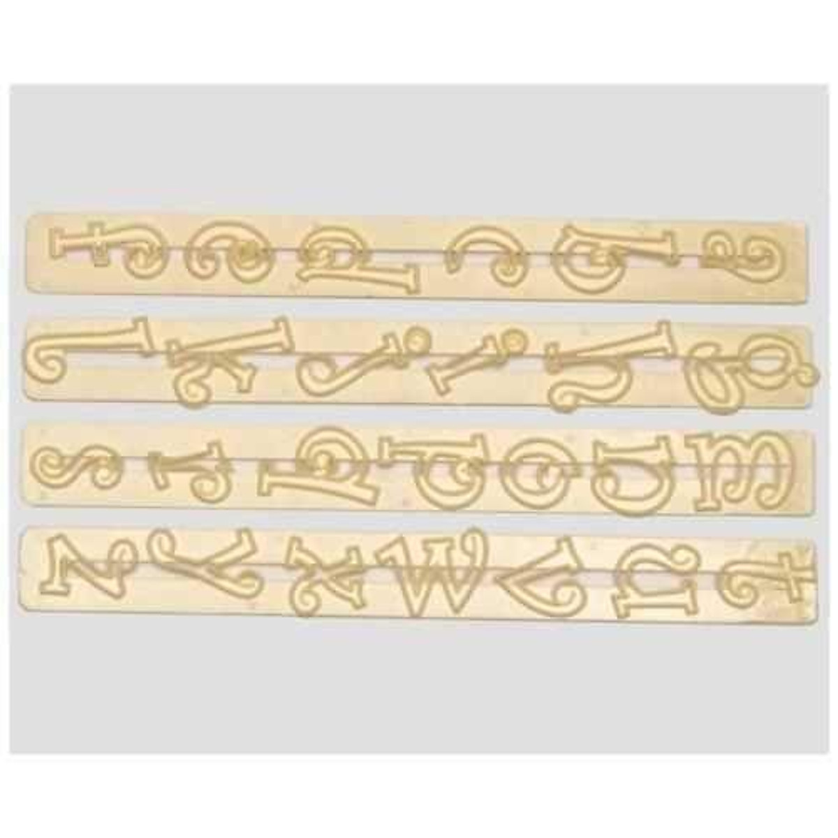 FMM Lower Case Funky Alphabet Tappit Cutters Set