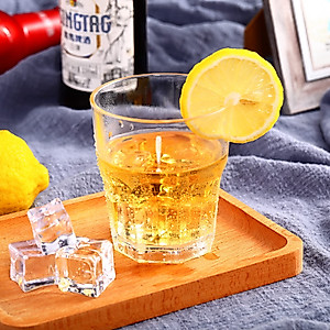 Set of 24 Acrylic Drinking Glasses 8 oz Clear Reusable Water Drinking Cups Stackable Shatterproof Unbreakable Drinking Tumblers Water Glasses for Juice Beverages Drinks Coffee Wine Applications