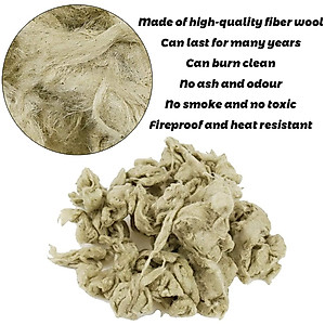 Utheer Glowing Embers for Gas Fireplace, 12 Oz Rock Wool Embers for Vent Free or Vented,Ventless Gas Log Sets, Inserts Indoor Gas Fireplaces