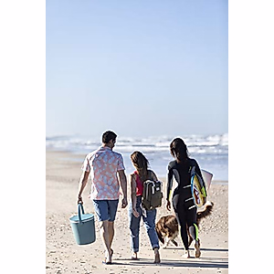 Keter Go Bar 4.2 Gallon Beer and Wine Cooler with Handle and Pop Up Outdoor Table - Perfect for Your Patio, Picnic, and Beach Accessories, Teal