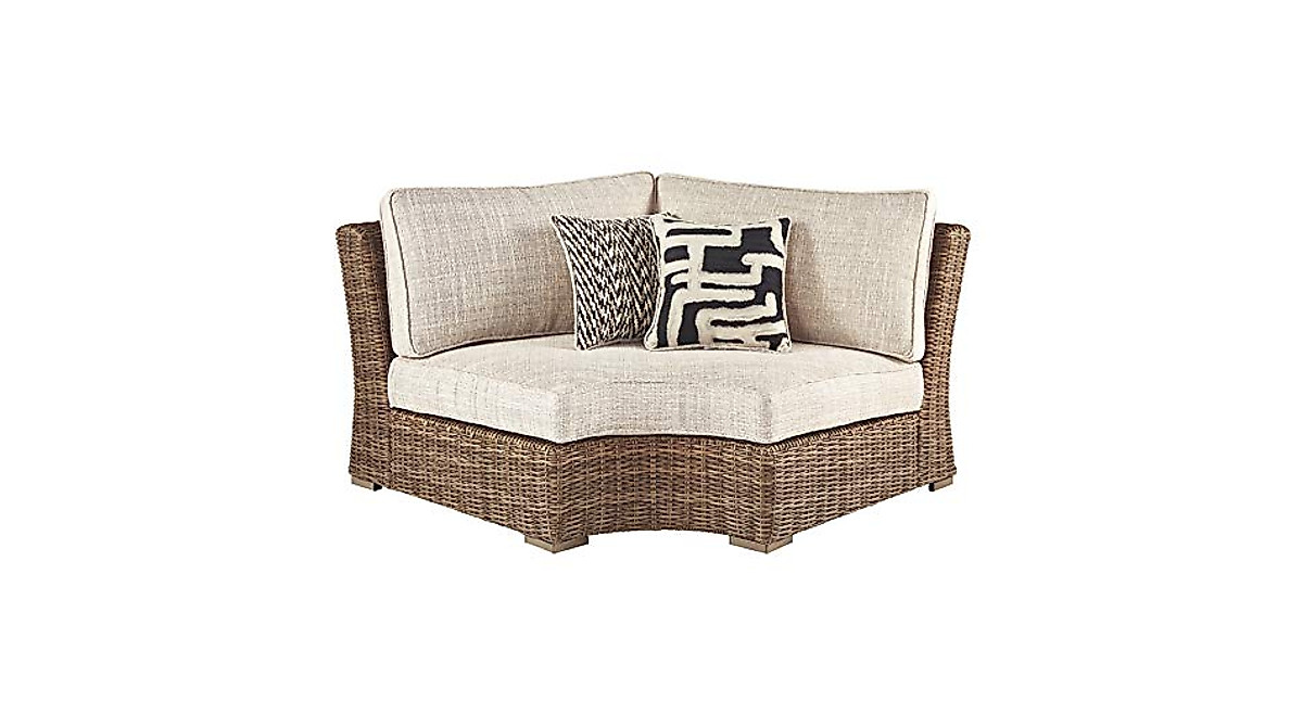 Beachcroft Farmhouse Outdoor Curved Corner Chair | Ashley