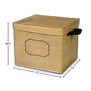 Burlap Storage Box