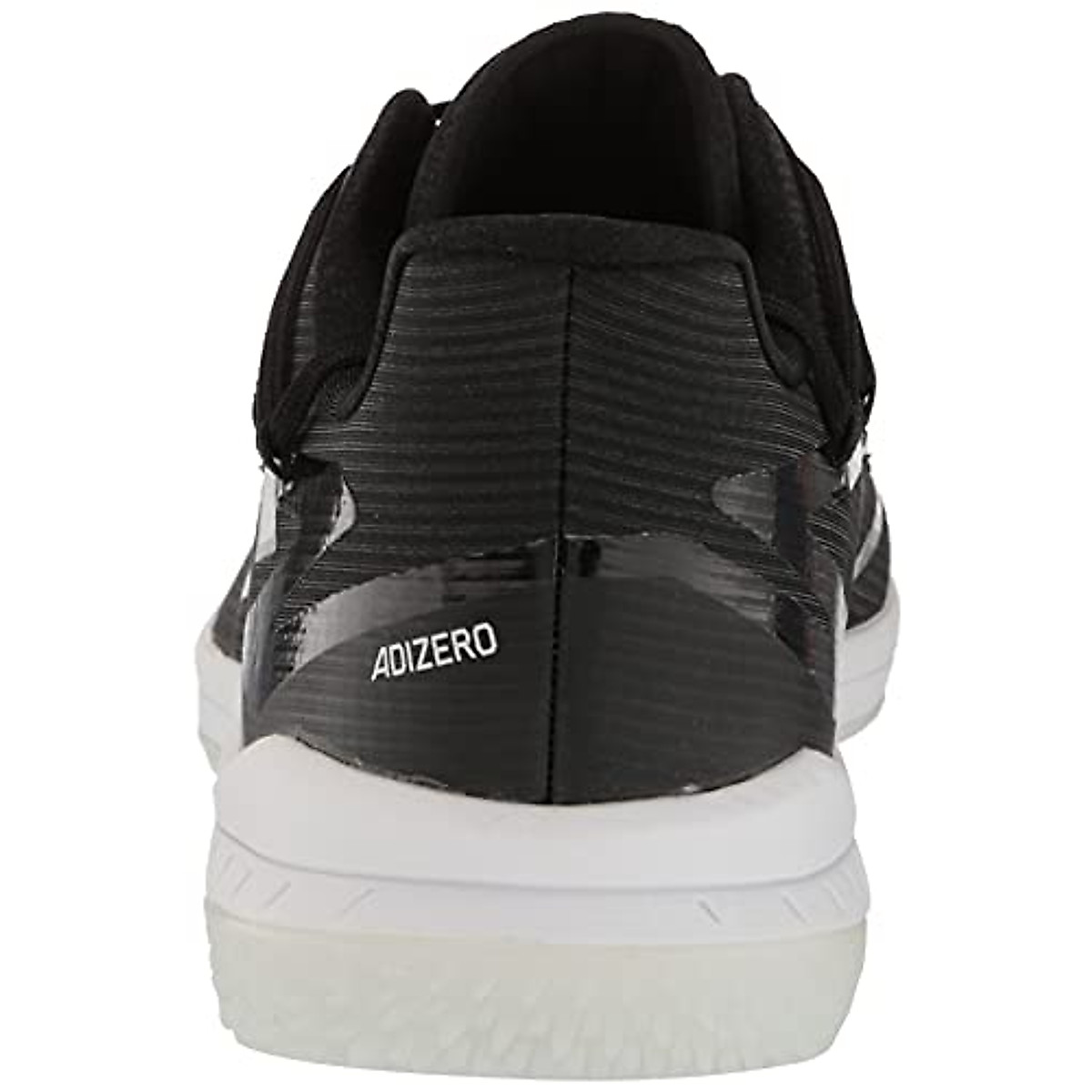 adidas Men's Adizero Afterburner 8 Turf Baseball Shoe, Black/Silver Metallic/White, 11.5