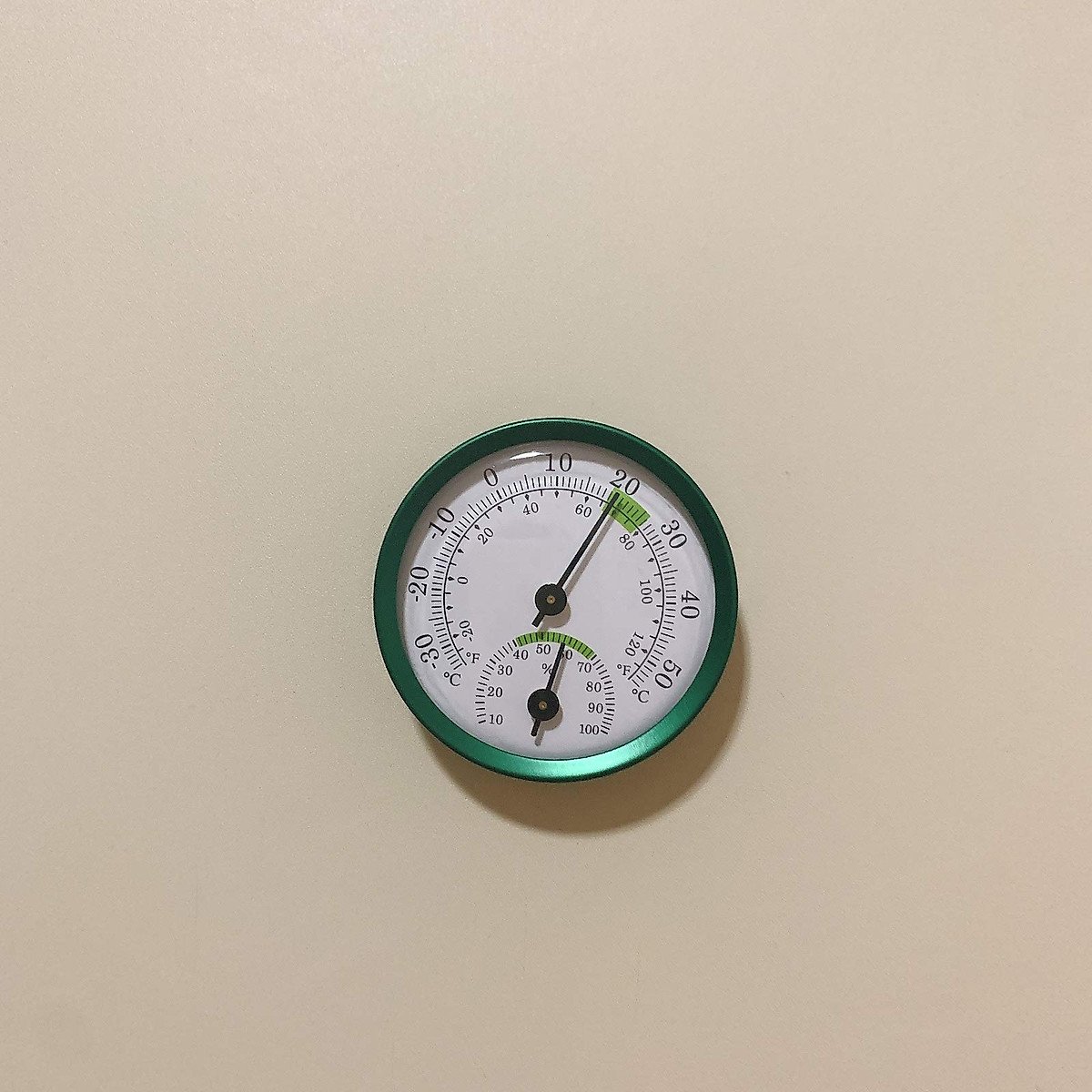 2-Pack Mini Thermometer Indoor and Humidity Gauge – Small Thermometer Hygrometer Analog Temperature Monitor for Home Wall Room Greenhouse Incubator Tank Decorative, NO Battery Needed