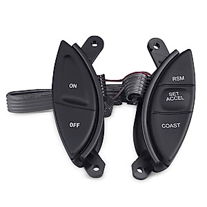 WMPHE Cruise Control Switch Buttons Steering Wheel Mounted Compatible with 1998-2003 Ford Ranger Explorer F150 Mercury Mountaineer Mazda B3000 Replacement for F87Z-9C888-BB F87A-9D809-BA