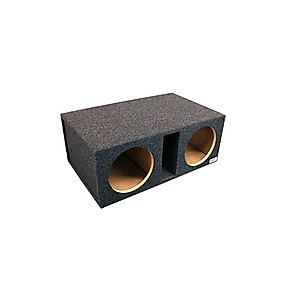 Bbox Dual Vented 15 Inch Subwoofer Enclosure - Pro Series Dual Vented SPL Car Subwoofer Boxes & Enclosures - Premium Subwoofer Box Improves Audio Quality, Sound & Bass - Nickel Finish Terminals